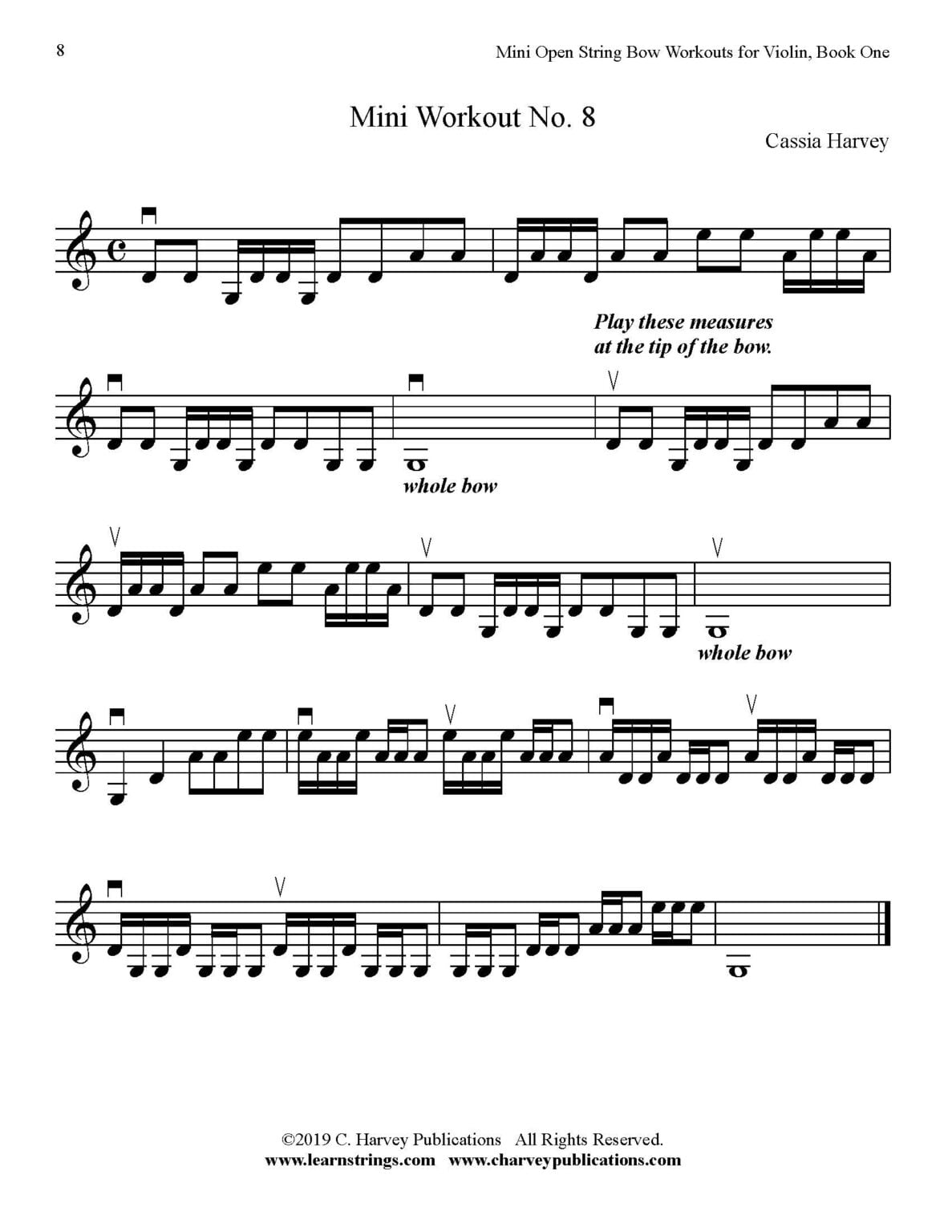 Improve Your Violin Bowing: Free Mini Open String Workouts - C. Harvey ...