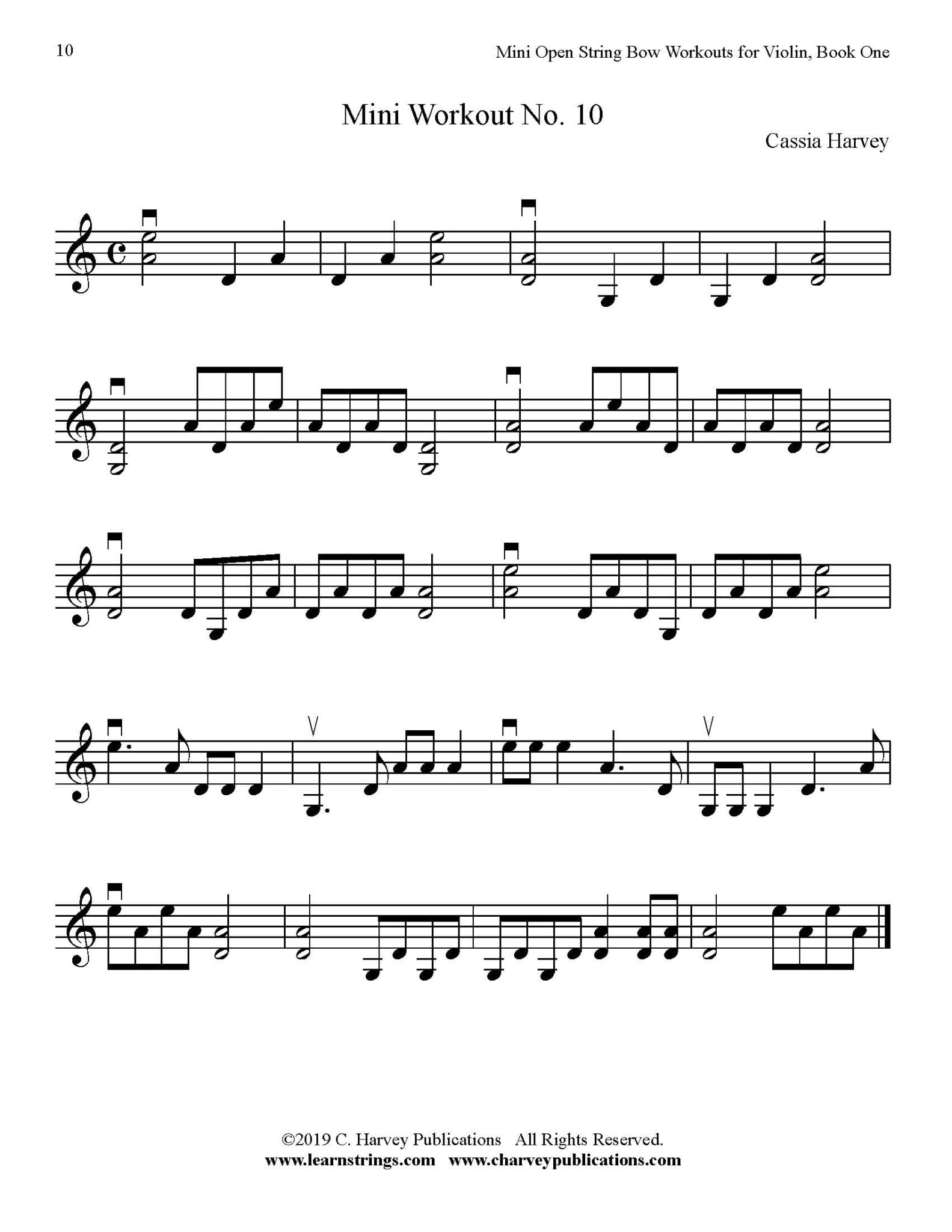 Improve Your Violin Bowing: Free Mini Open String Workouts - C. Harvey ...
